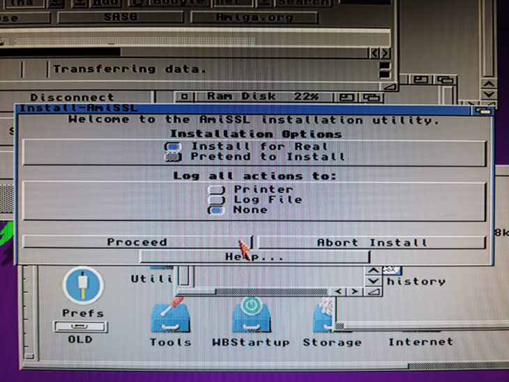 Getting an A1200 Online Part 3 – Installing an Amiga Web Browser ...