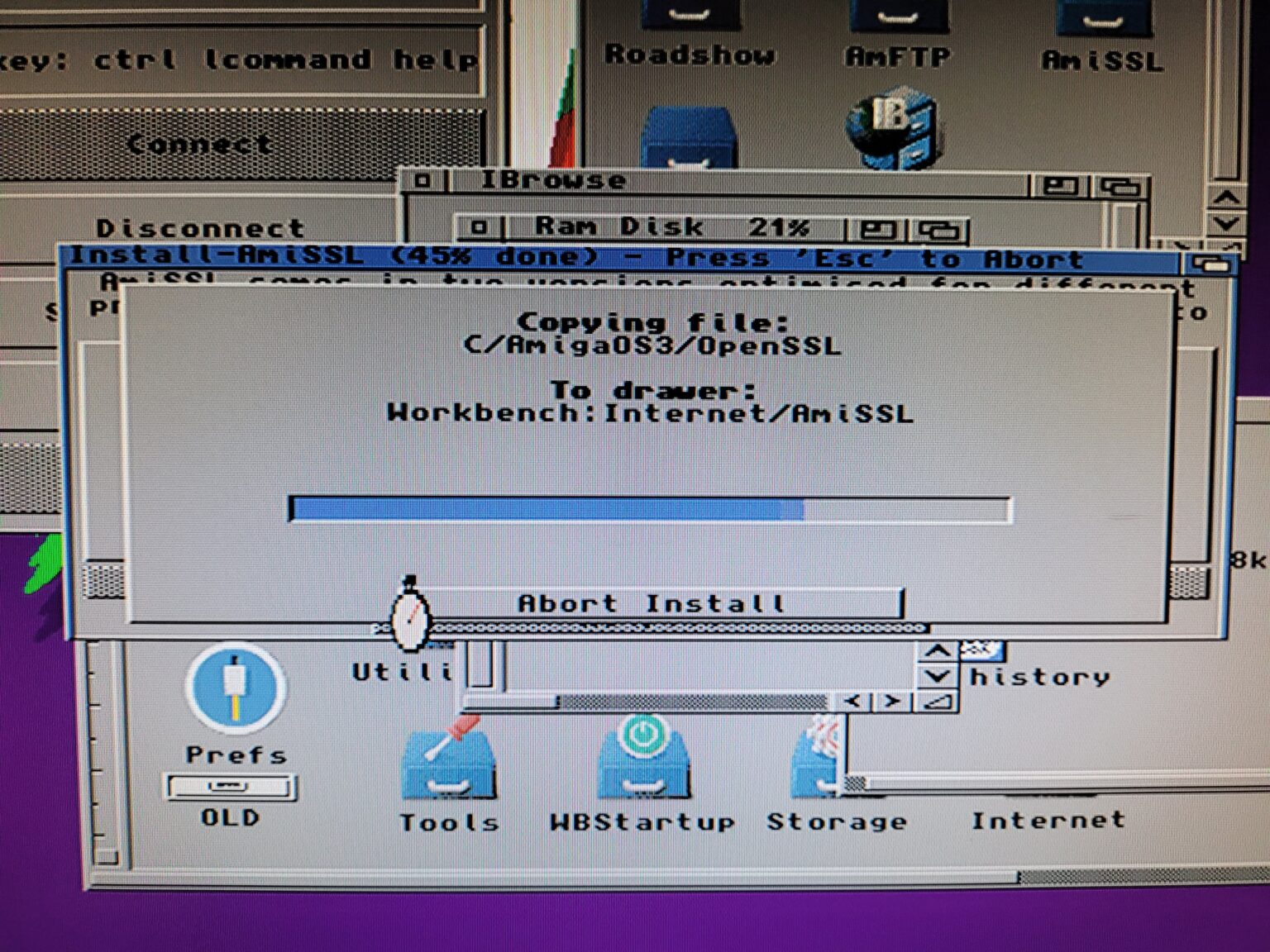 Getting an A1200 Online Part 3 – Installing an Amiga Web Browser ...