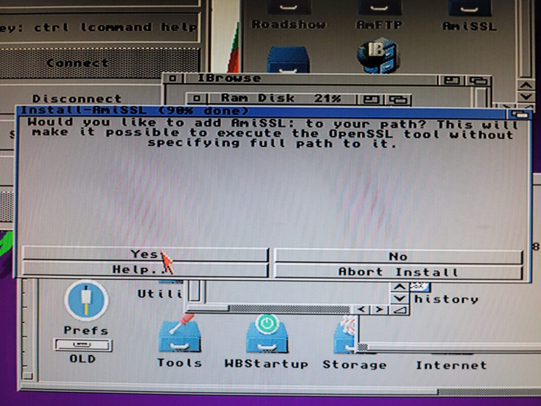 Getting an A1200 Online Part 3 – Installing an Amiga Web Browser ...