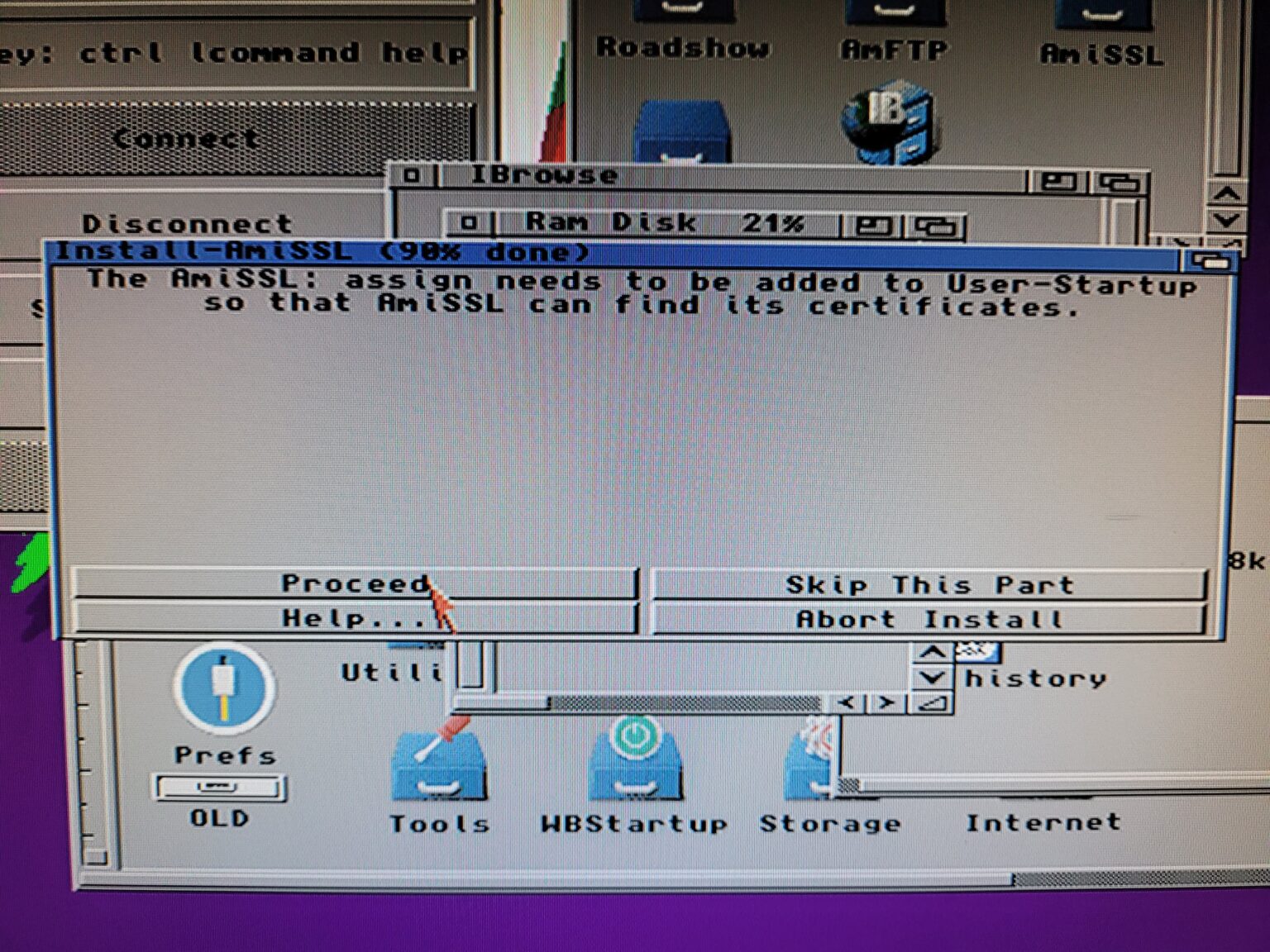 Getting an A1200 Online Part 3 – Installing an Amiga Web Browser ...