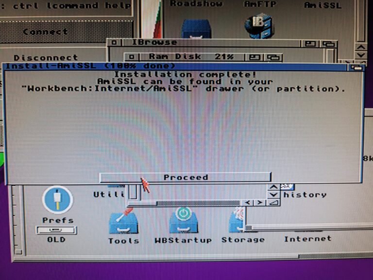 Getting an A1200 Online Part 3 – Installing an Amiga Web Browser ...