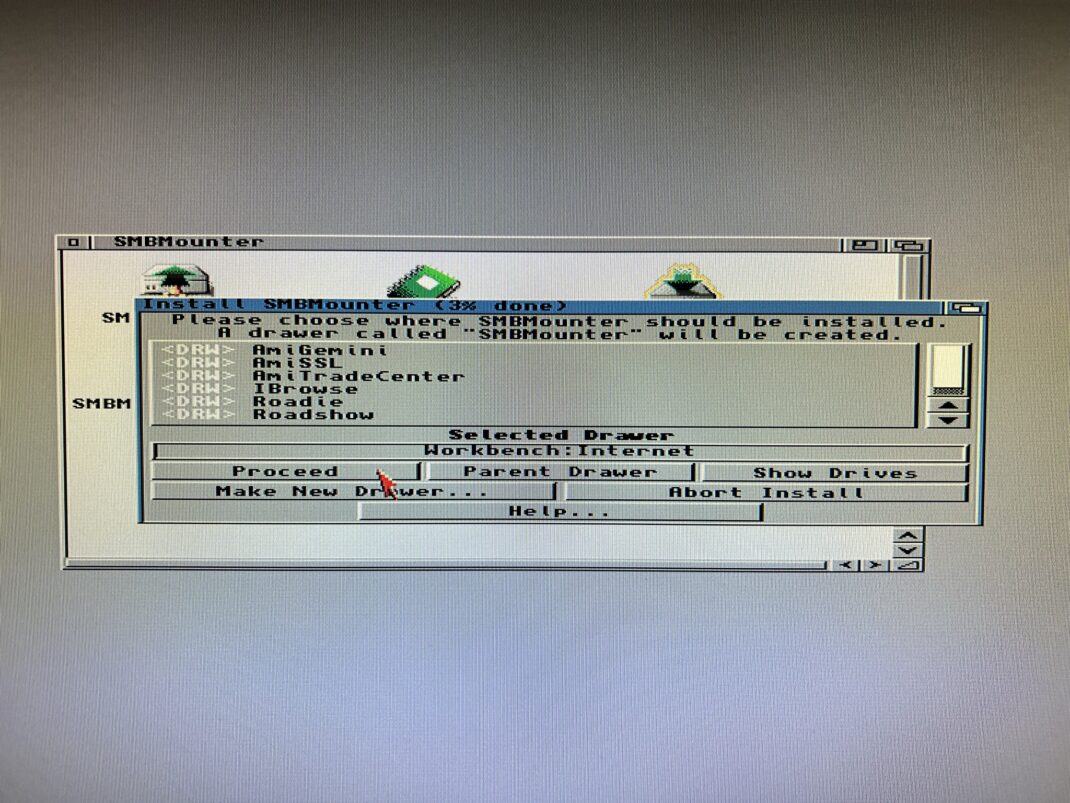 How to access a network share on the Amiga - Lyonsden Blog