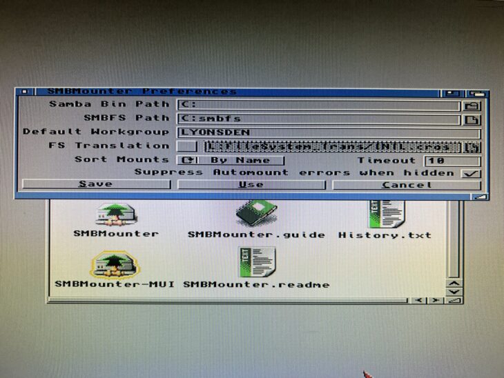 How to access a network share on the Amiga - Lyonsden Blog