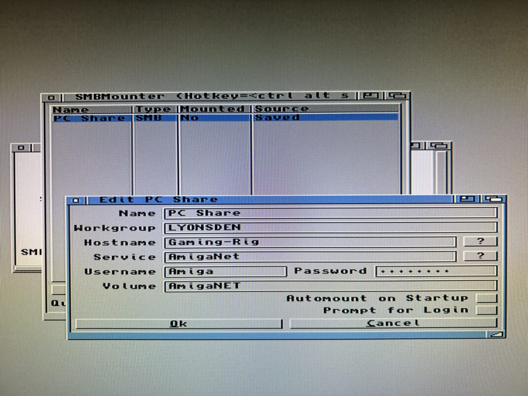 How to access a network share on the Amiga - Lyonsden Blog